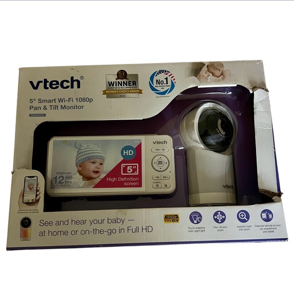 vtech | Cameras, Photo & Video | Vtech 5 Smart Pan Tilt Baby Monitor ...